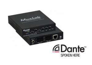 MuxLab propose une petite matrice 4x4 en Audio sur IP Dante
