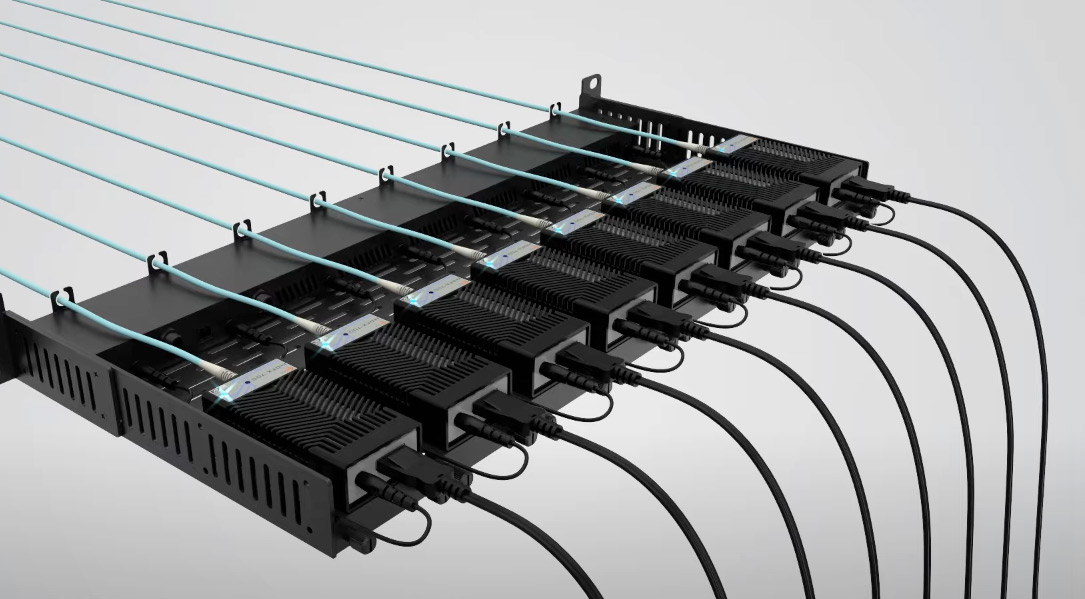 Différentes configurations avec l'extender HDMI fibre Opticis HDFX-700 ...