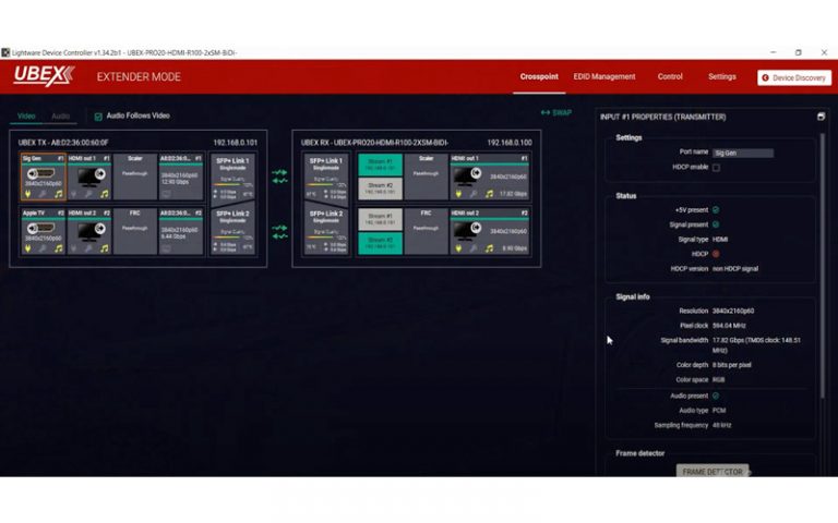 Lightware UBEX est toujours sur le devant de la scène - blog eavs